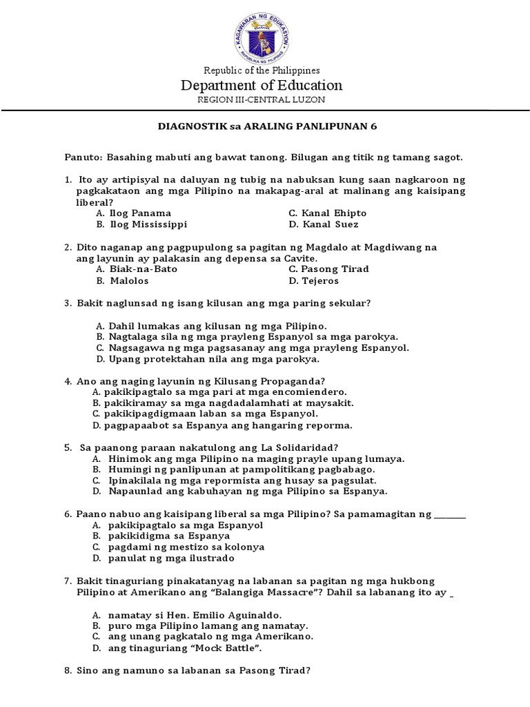 Grade 6_AP Assessment Tool | PDF