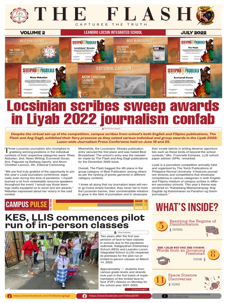 Draft-LLIS The-Flash-2022-Broadsheet | PDF | Educational Technology