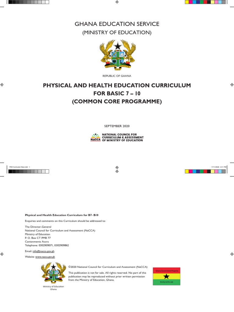 PHE - CCP Curriculum | PDF | Learning | Curriculum
