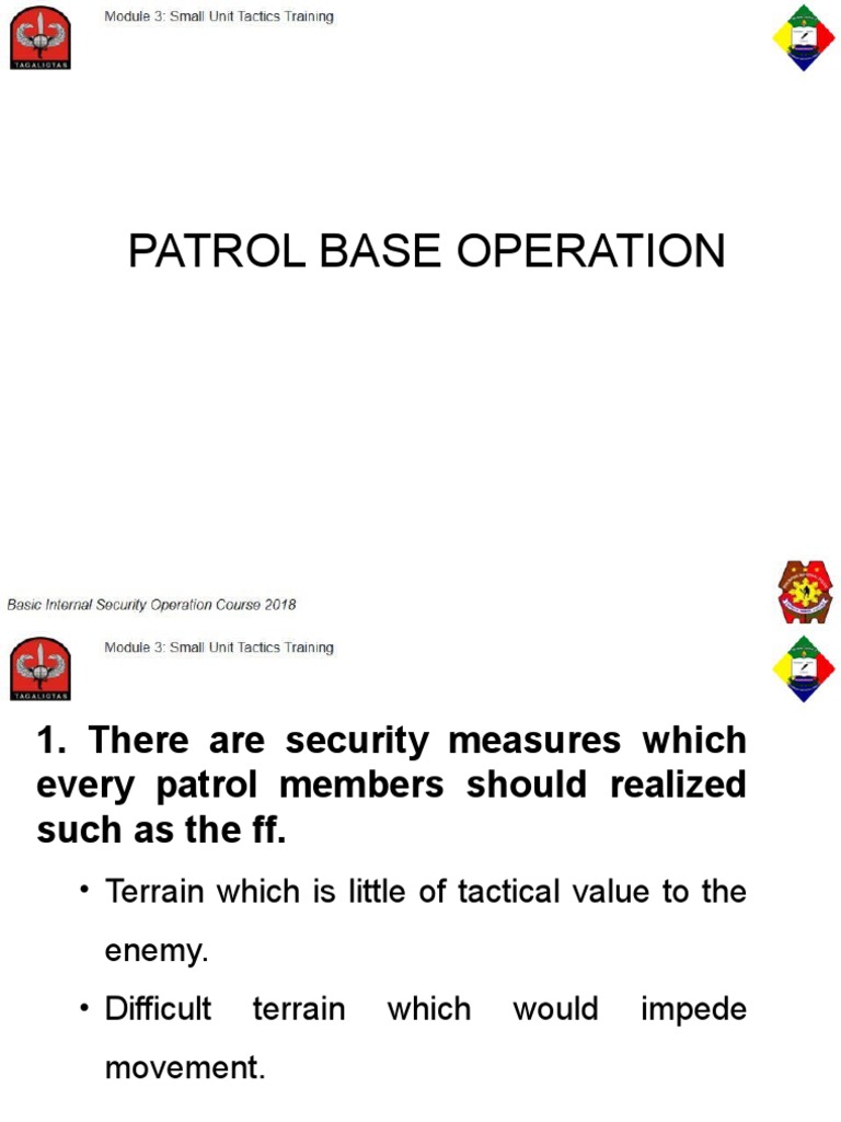 Patrol Base | PDF