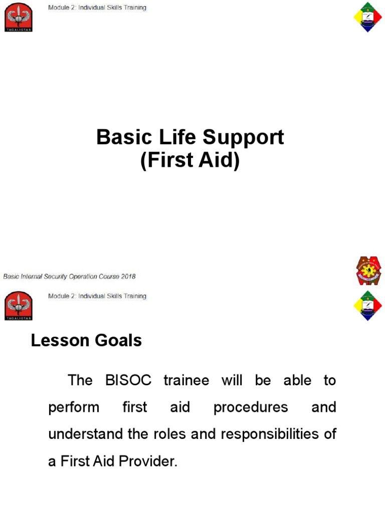 PP Module 3.1 BASIC LIFE SUPPORT | PDF | First Aid | Health Sciences