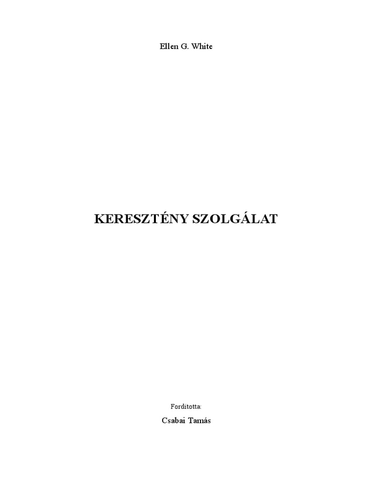 Kereszt+®ny Szolg+ílat | PDF