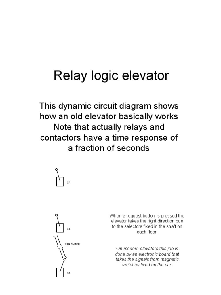 Elevator Logic | PDF | Relay | Elevator