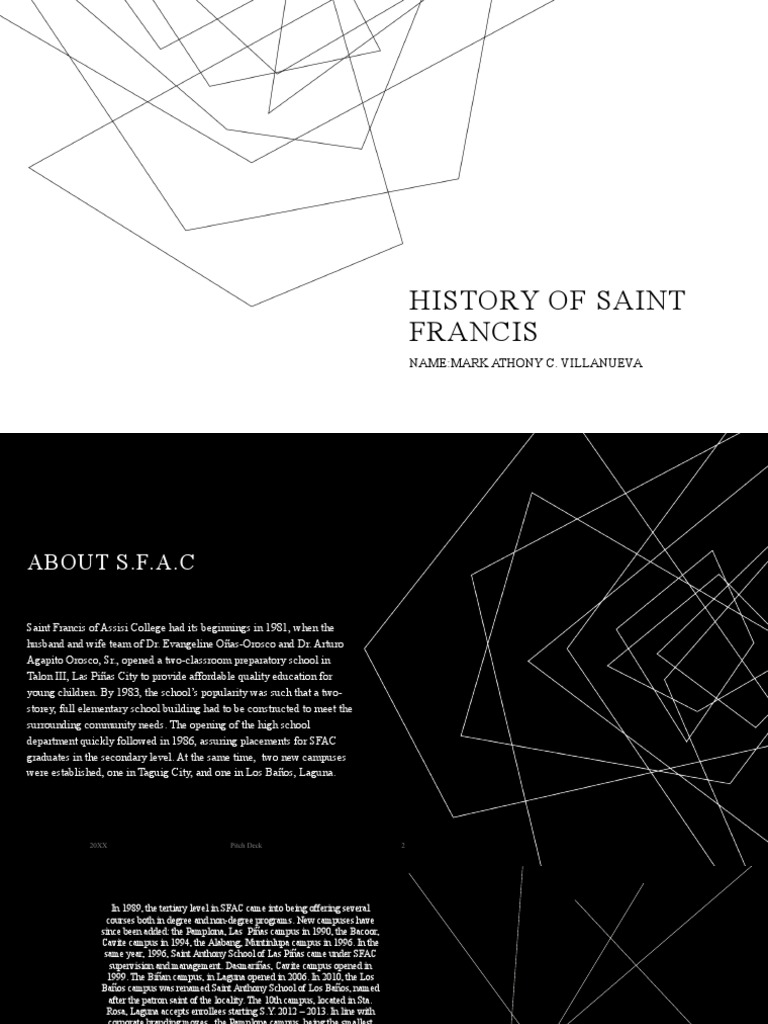 History of Saint Francis | PDF | Social Institutions