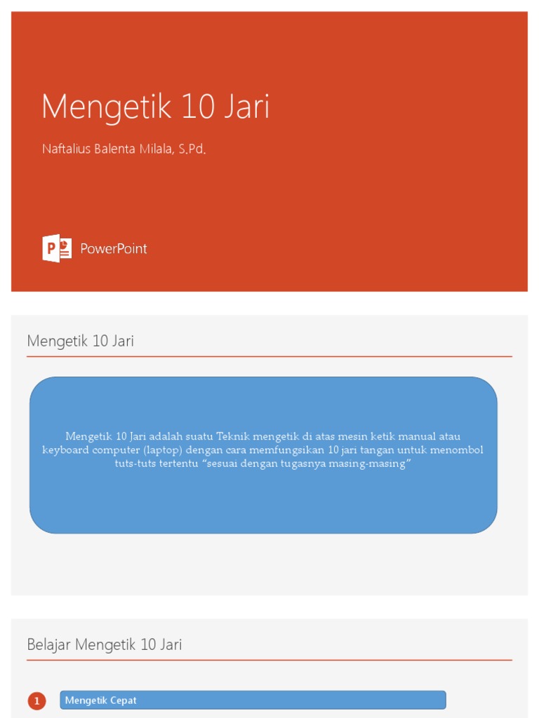 Mengetik 10 Jari | PDF