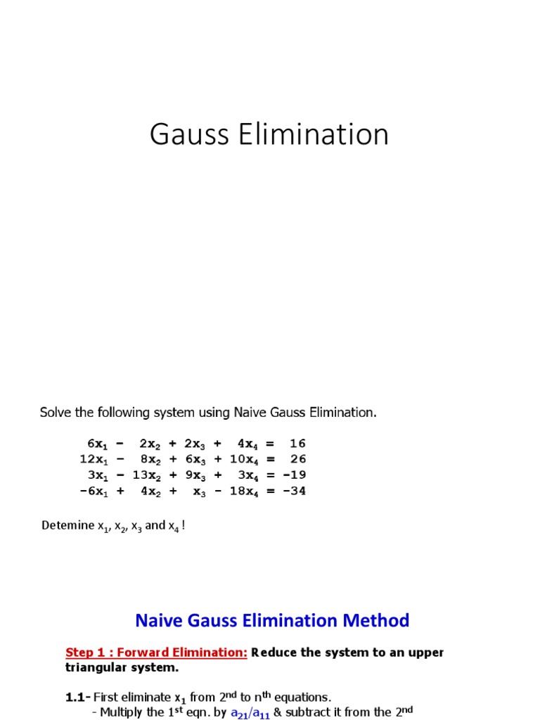 Gauss Elimination Mthod Khoirul | PDF | Computer Programming ... Gauss Elimination Mthod Khoirul | PDF | Computer Programming ...