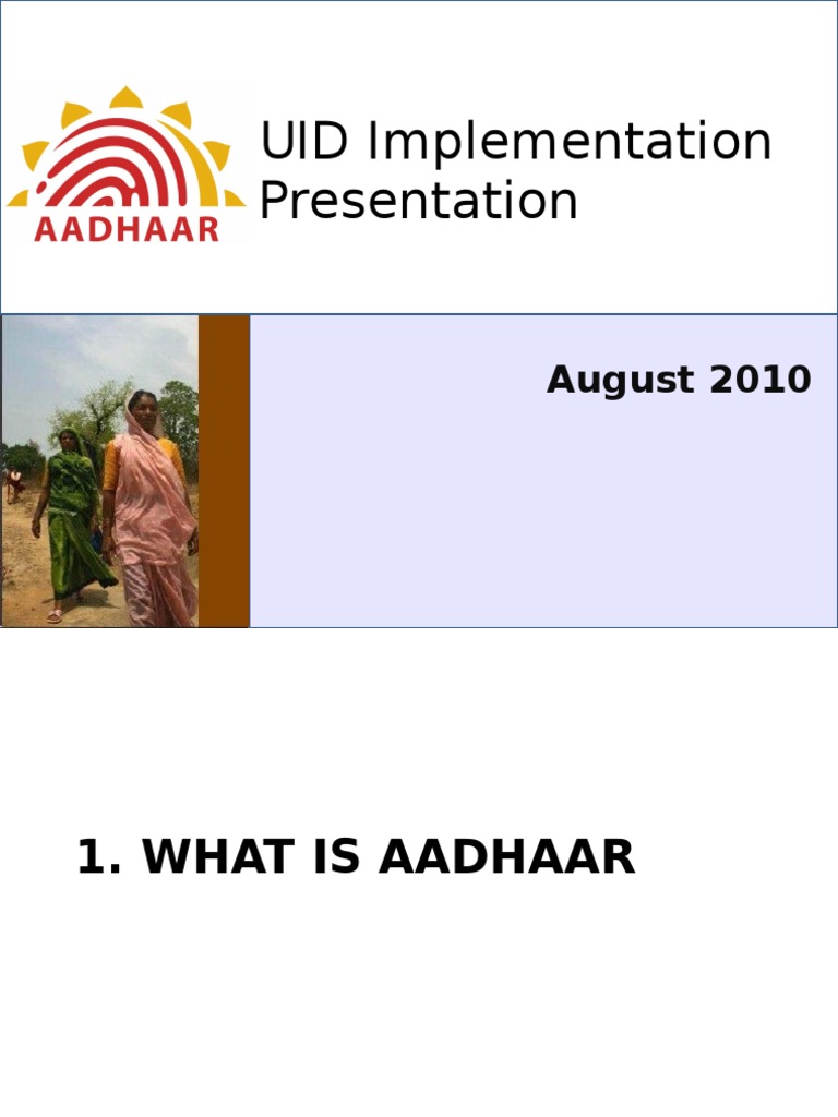 Uid Overview English | Download Free PDF | Identity Document | Smart Card