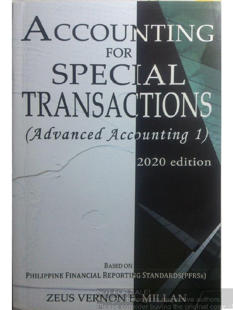 Accounting For Special Transactions - Millan | PDF