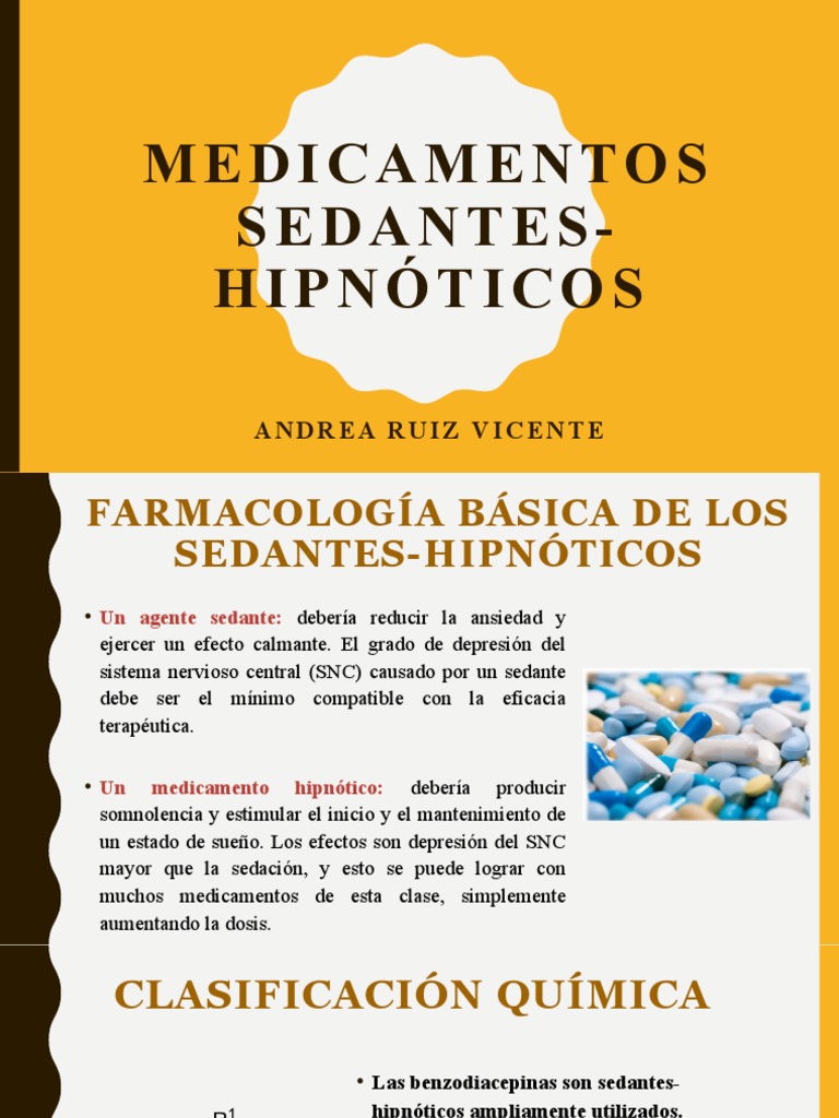 Medicamentos Sedantes Hiptnóticos | PDF | Benzodiazepinas ...