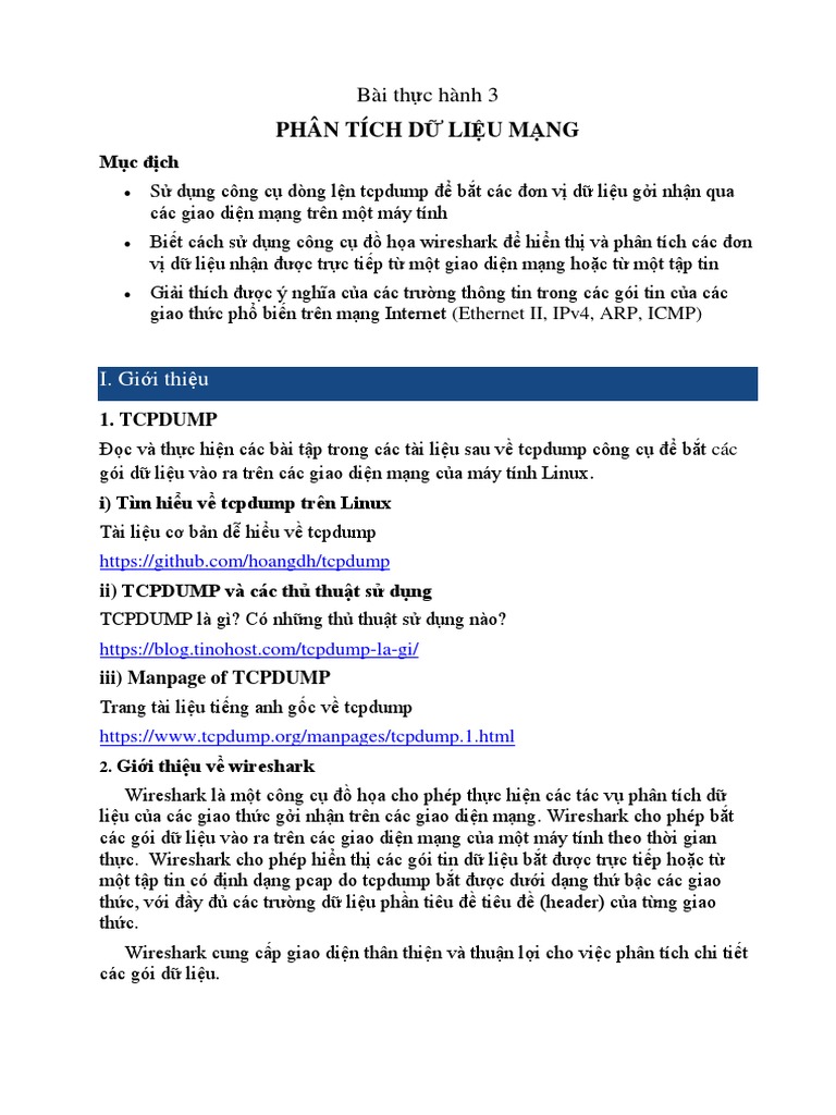 Buoi 3. Phân Tích Gói Tin Và V CH Đư NG Tĩnh | PDF