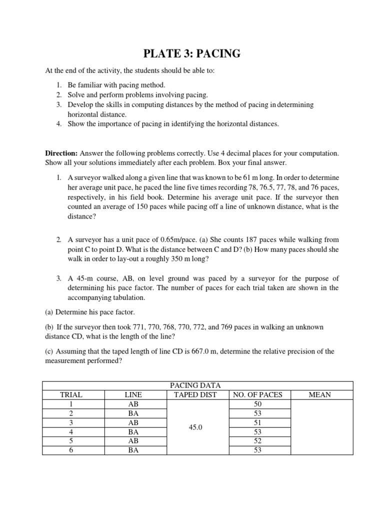 Plate 3 - Pacing | PDF