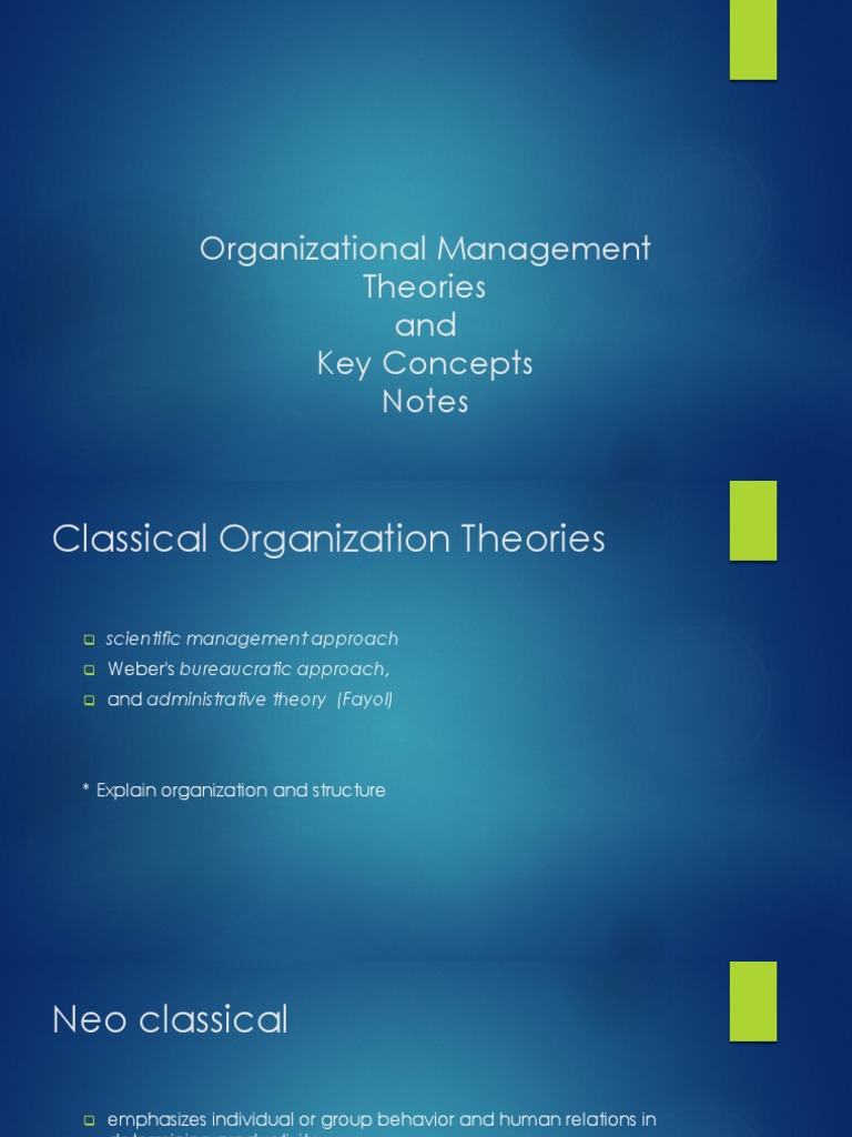 Organizational Management Lecture Notes | PDF | Power (Social And ...