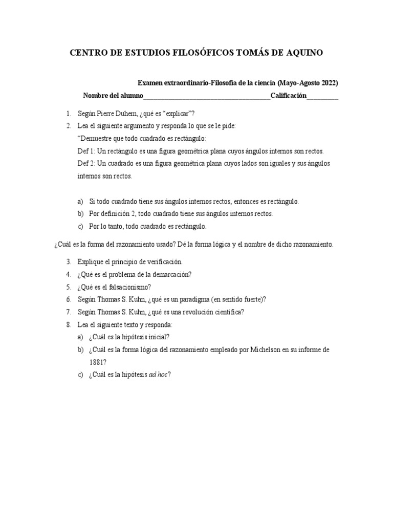 Segundo Examen Parcial Cefta | PDF