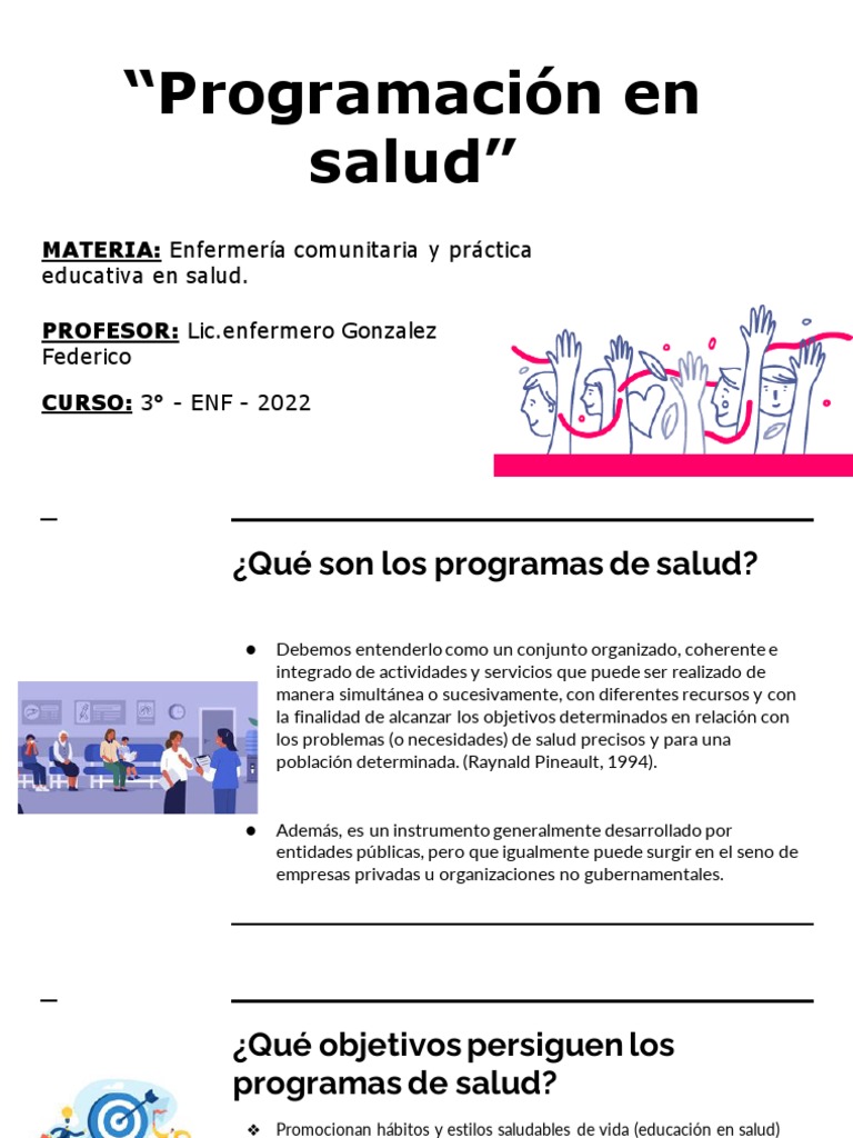Programacion en Salud - 2 CUATRIMESTRE - ENFERMERIA 1 | PDF | Enfermería | Ciencias de la Salud
