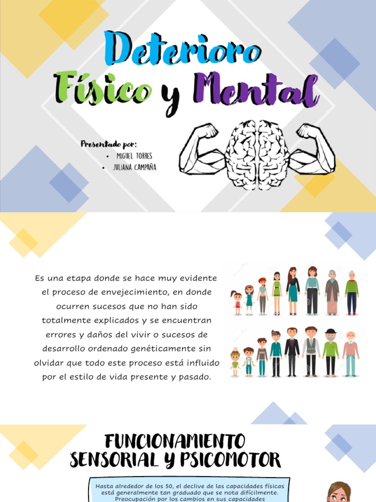 Deterioro Fisico y Mental | PDF | Adultos | Pensamiento