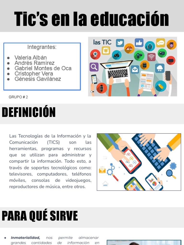 Tics Educación | PDF | Tecnología de información y comunicaciones | Aprendizaje