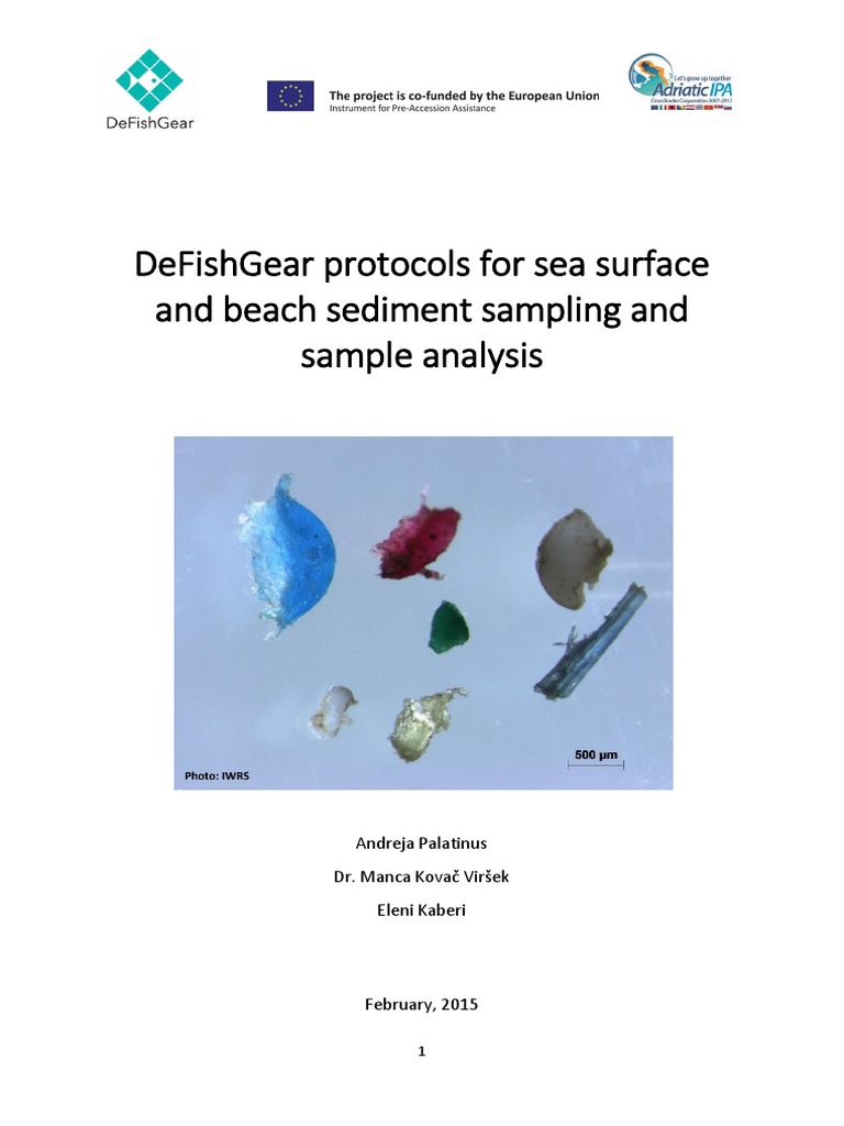 4 Protocols Sea Surface, Beach Sediments | PDF | Filtration | Sodium Chloride