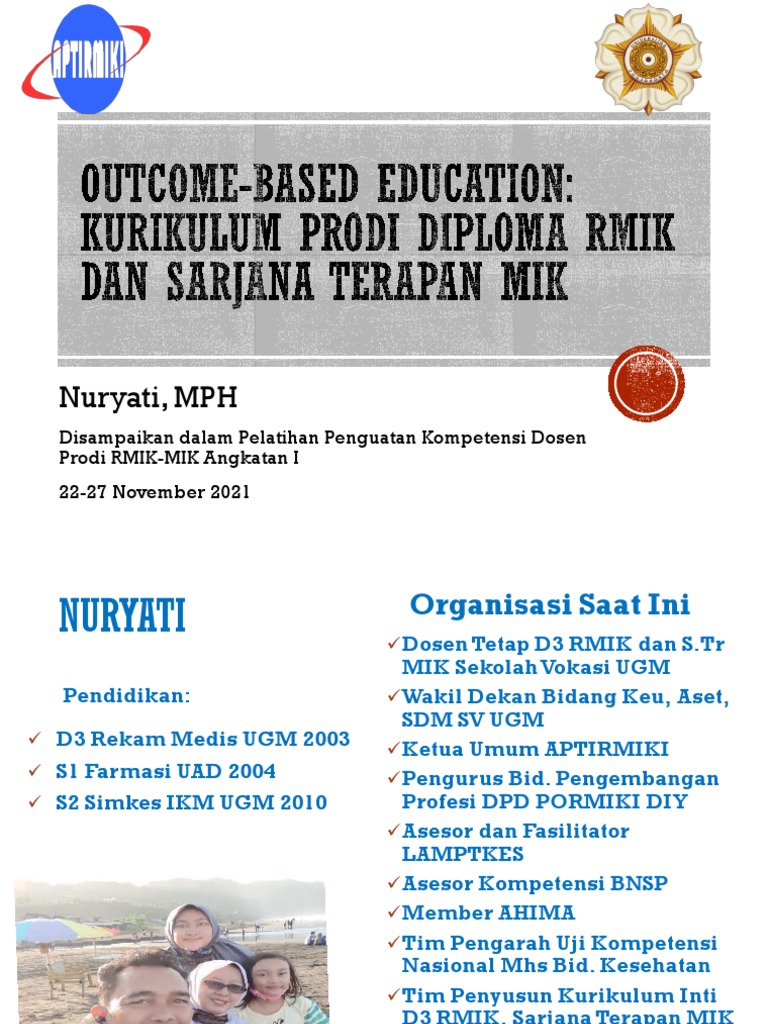 OBE - KURIKULUM D3 RMIK Dan S.TR MIK | PDF