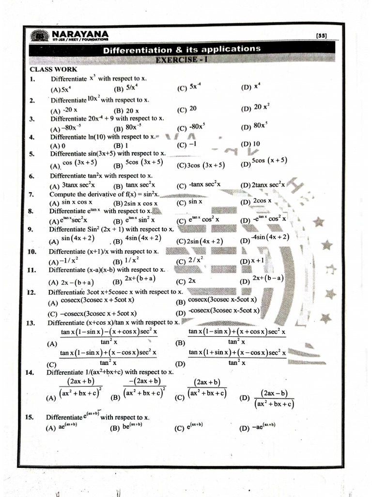 Differentiation And Maxima Minima Pdf