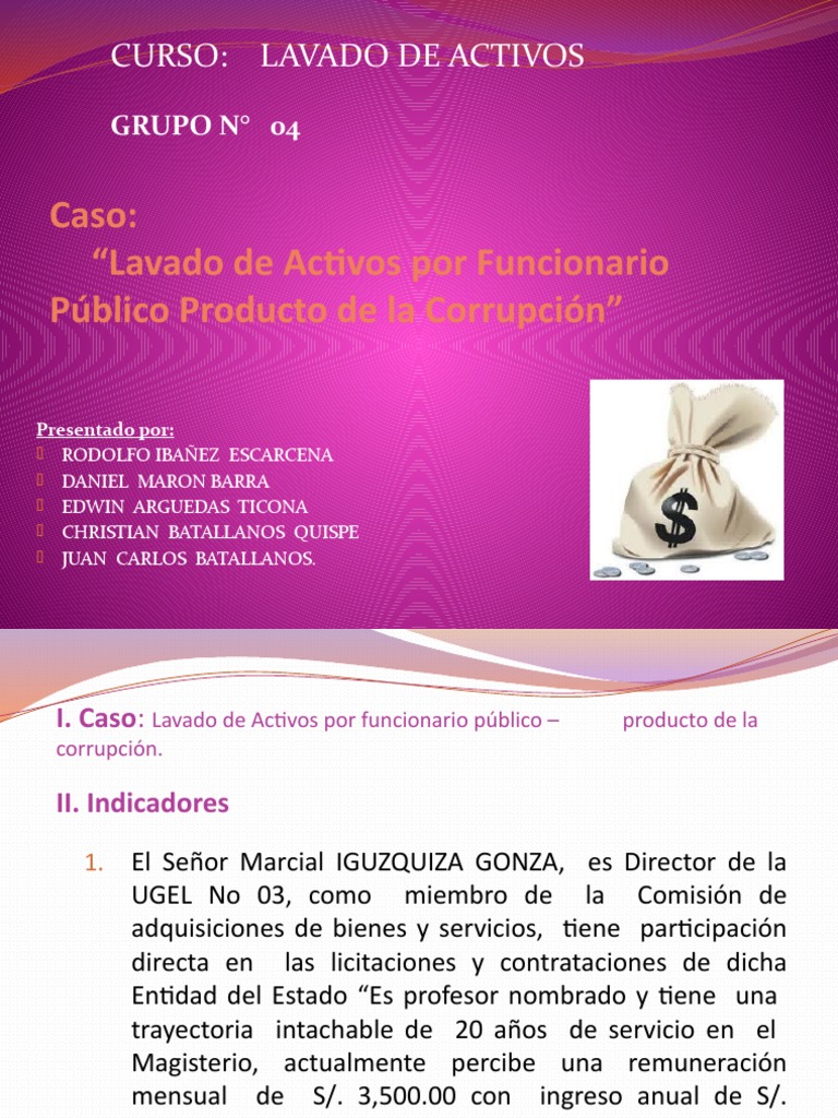 GRUPO 4 Caso Lavado de Activo | PDF | Business | Economias