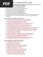 Relative Clauses - 1 - Multiple Choice | PDF