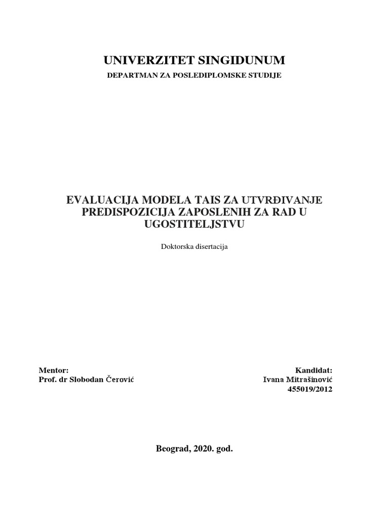 Ivana Mitrašinović - DDR | PDF