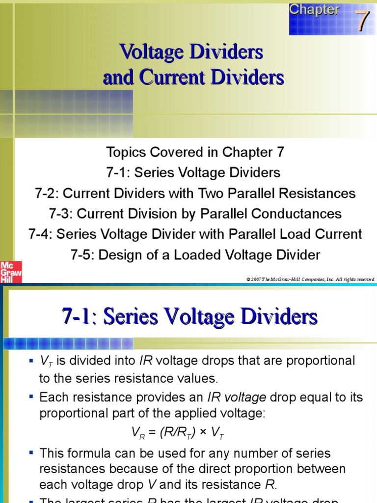 Chapter 07 | PDF | Electrical Resistance And Conductance | Series And ...