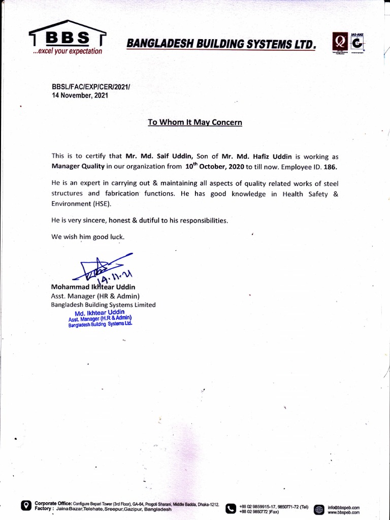 EX. Certificate | PDF