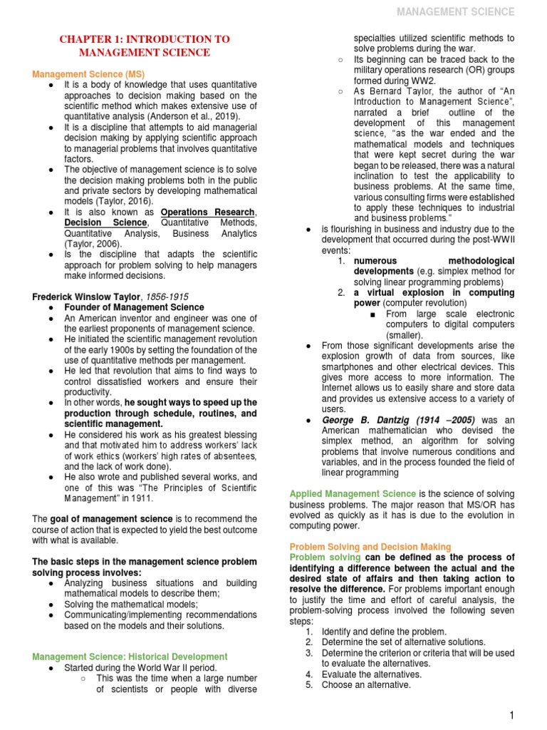 MANSCI | PDF | Quantitative Research | Conceptual Model