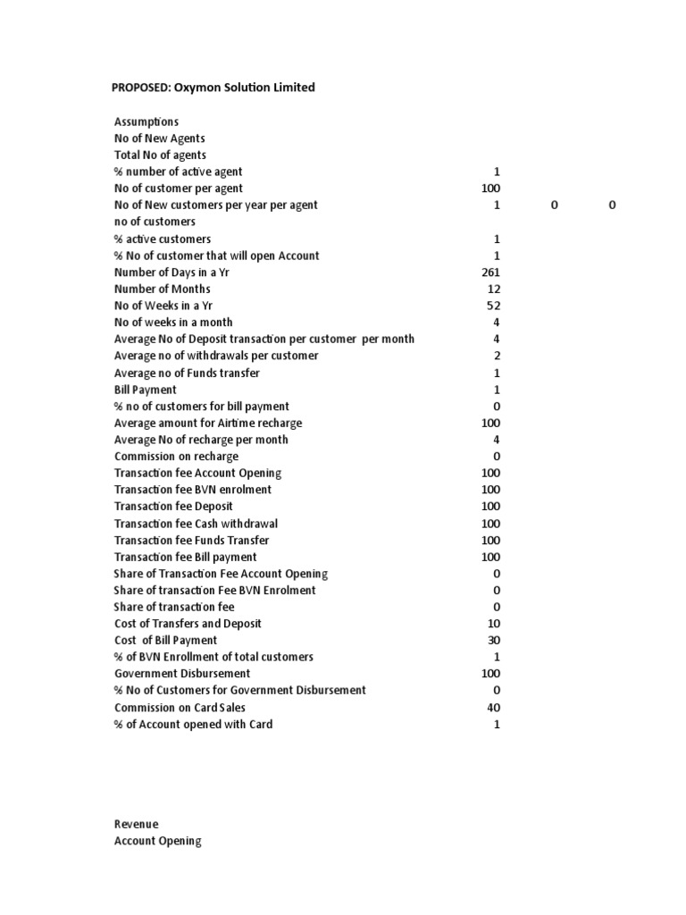 Super Agent 10 Years Projections For Prospect | PDF | Payments ...