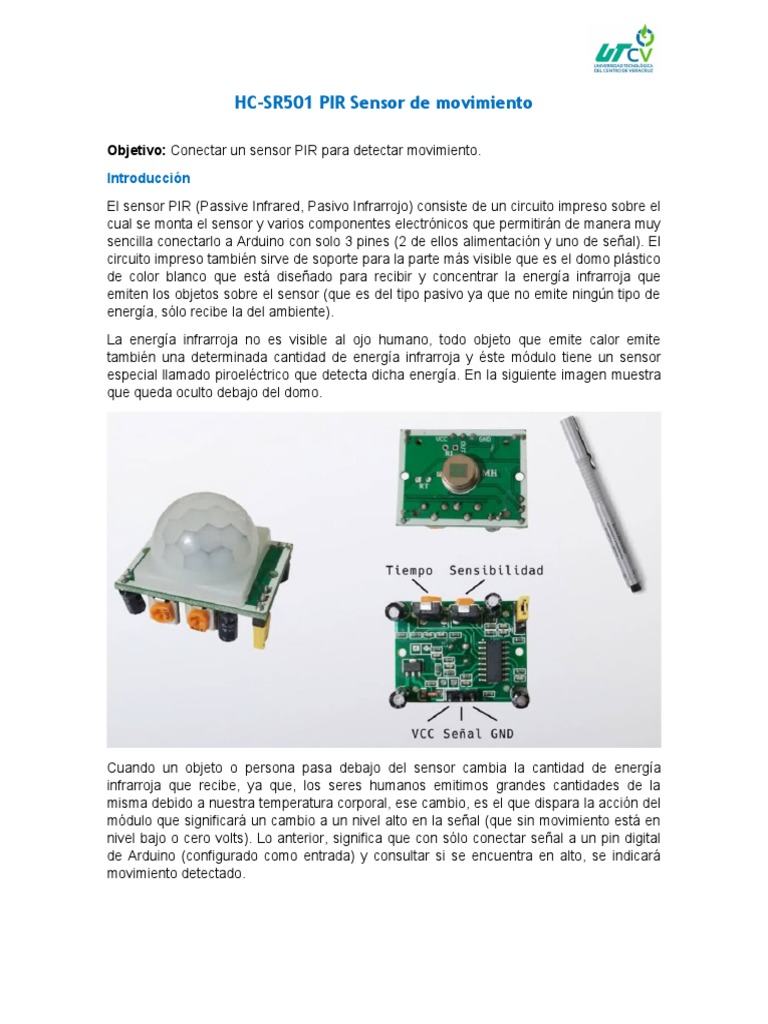 Práctica 3 Sensor de Movimiento | PDF | Infrarrojo | Arduino