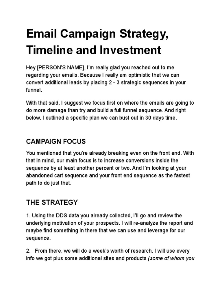 Email Quick Win Sequences - Ecom Health and Fitness - USD 2500 5p Comms - John Pagulayan | PDF ...