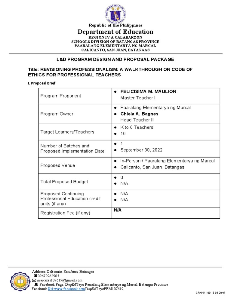 Lac Code of Ethics Sept. 302022 | PDF | Learning | Morality