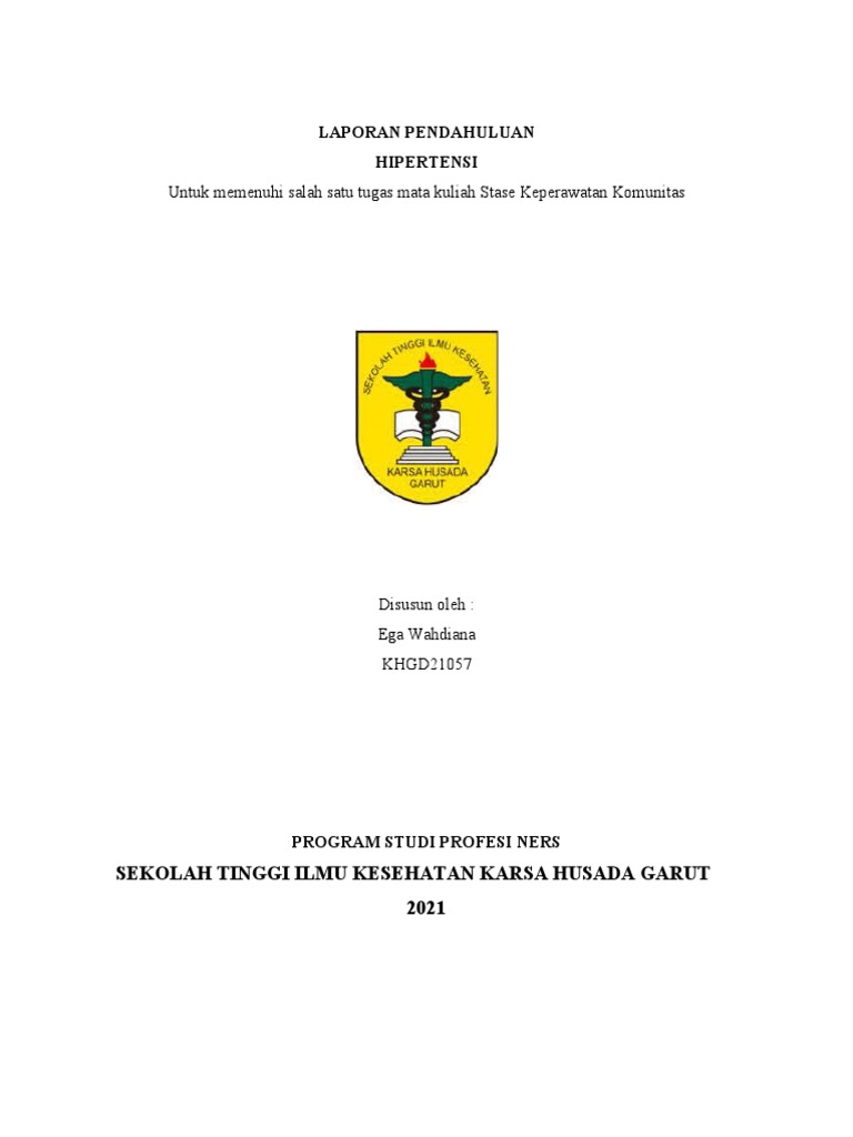 LP Hipertensi Komunitas Ega | PDF | Kesehatan Holistik