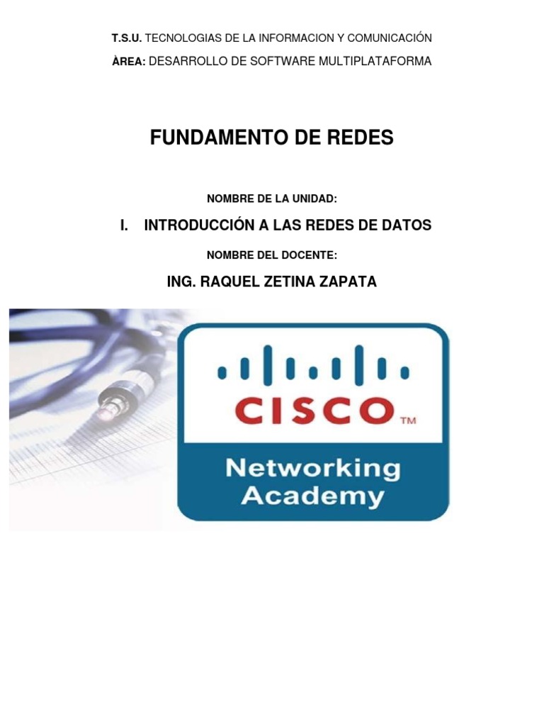 Introduccion A Las Redes de Datos | PDF | Red de computadoras | Calidad ...