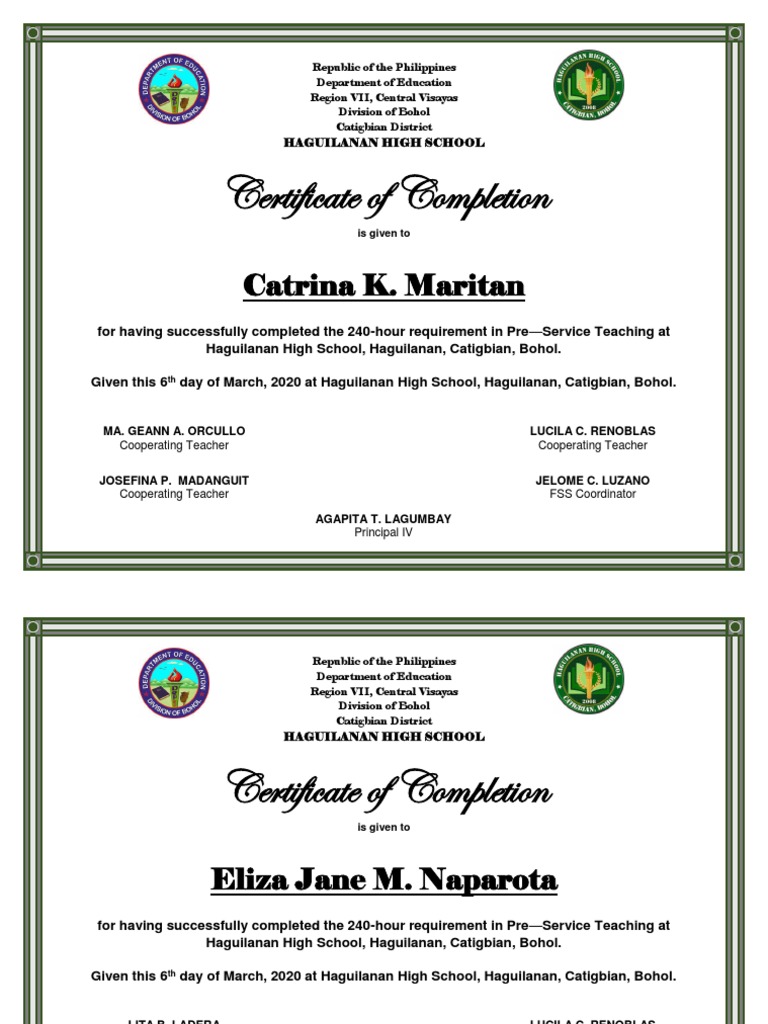 Certificate of Sts | PDF | Philippines