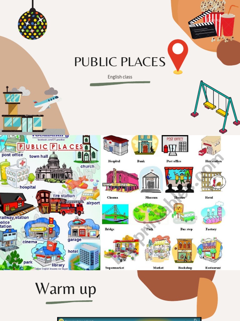 Public Places Vocabulary Worksheet | PDF | Language Arts & Discipline