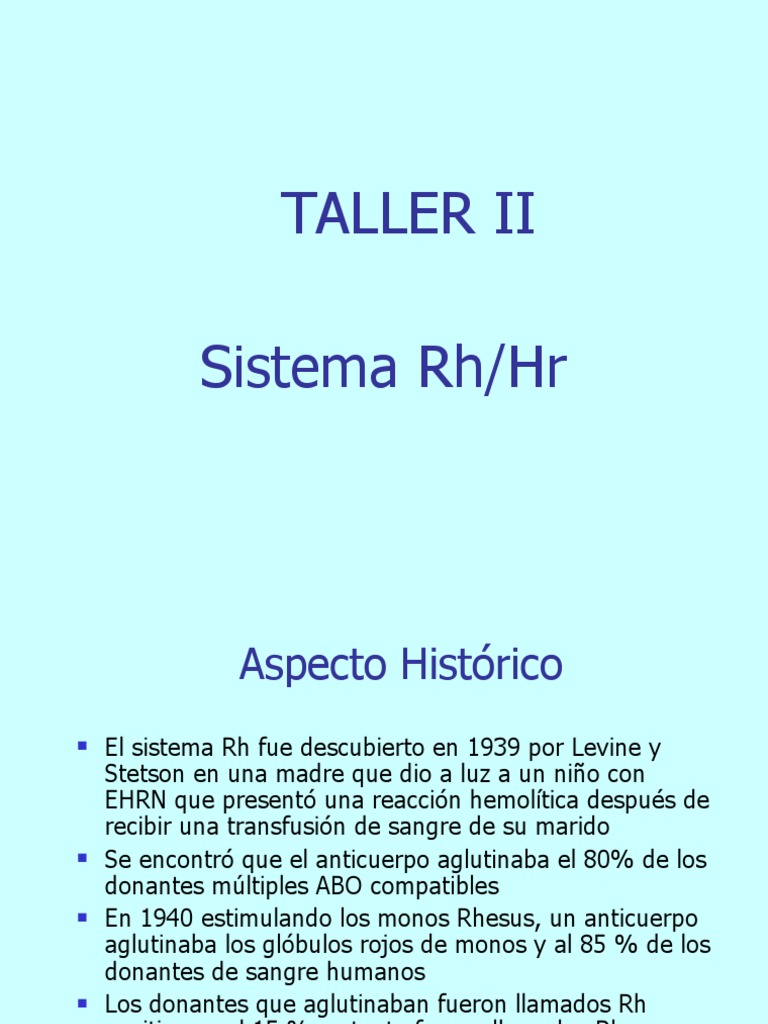 10-Sistema RH | PDF | Genética | Especialidades Medicas