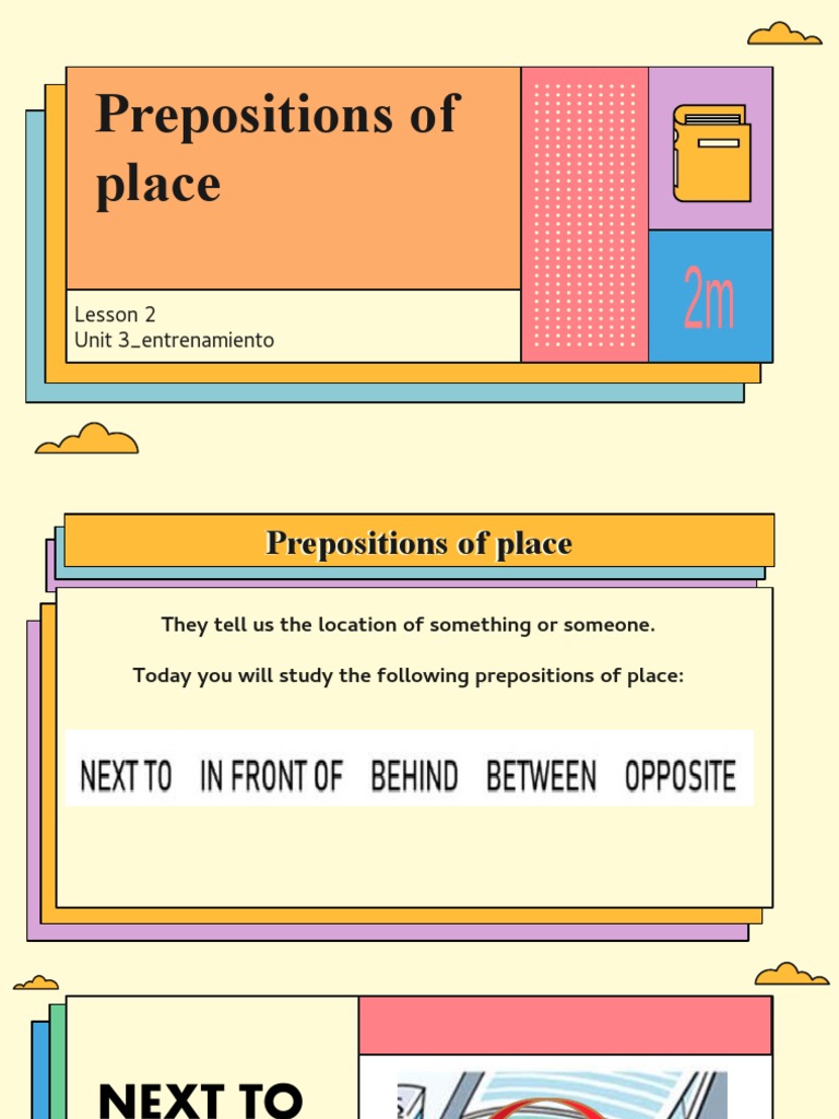 Lesson 2 - Prepositions of Place | PDF