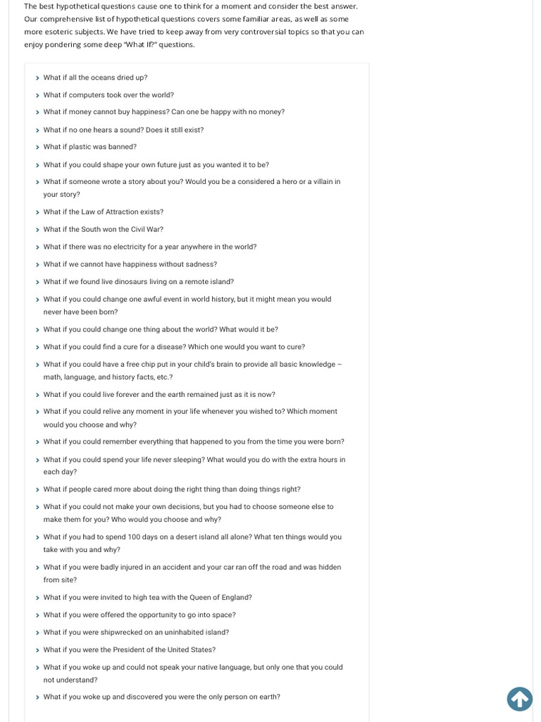127 Best What If Questions To Ask Your Friends - IcebreakerIdeas | PDF ...