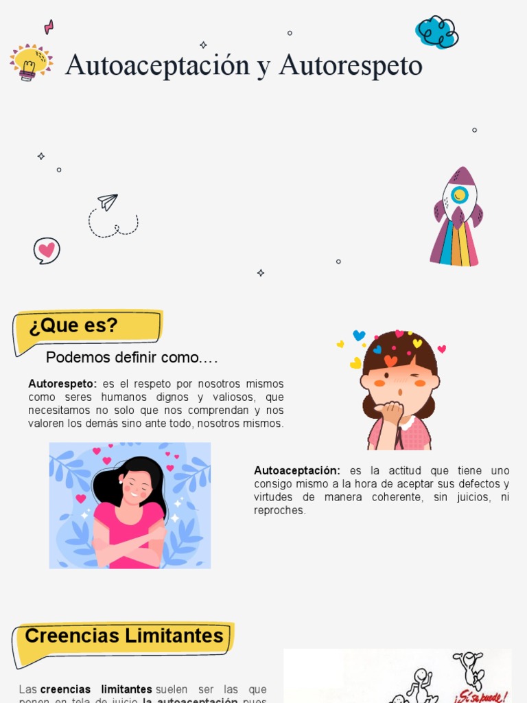 Autoaceptación y Autorespeto | PDF | Autoestima | Pensamiento