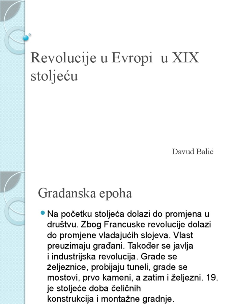 Revolucije U Evropi U XIX ST | PDF