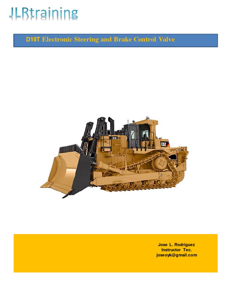 D10T Electronic Steering and Brake Control Valve | PDF | Clutch | Valve