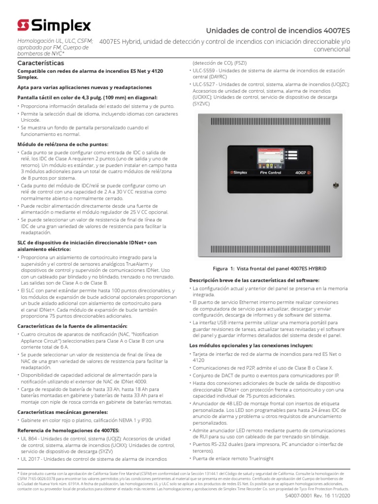 Panel Simplex 4007 | PDF | Red de computadoras | Pantalla de cristal líquido