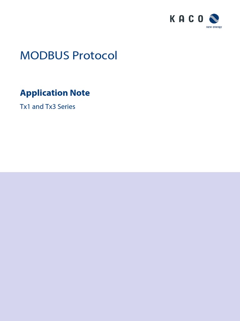 253 Apl Modbus-Protocol en 140929 | PDF | Ac Power | Alternating Current