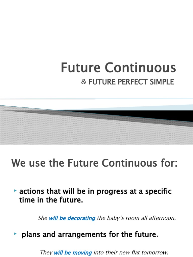 Future Continuous And Future Perfect Simple Pdf