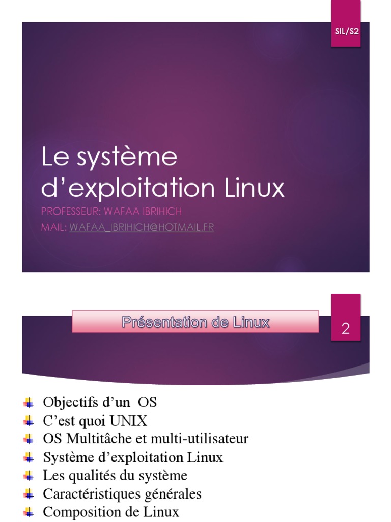 Cours Linux | PDF | Système d'exploitation | Unix