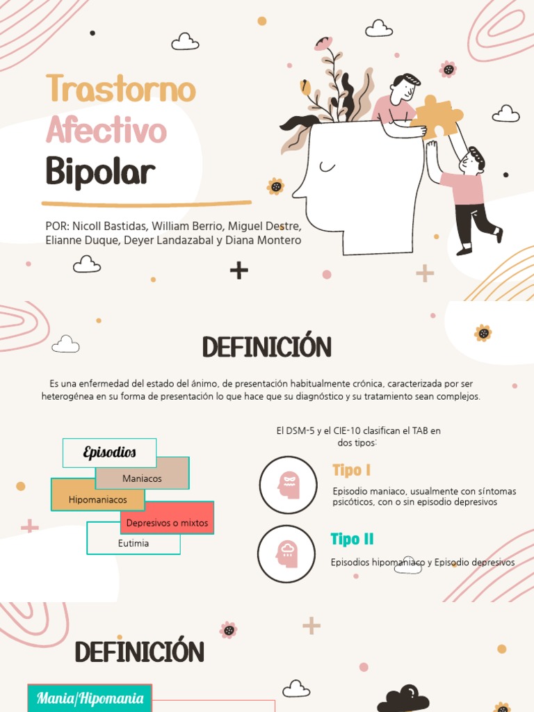 Trastorno Bipolar: Definición y Tipos | PDF | Manía | Desorden bipolar