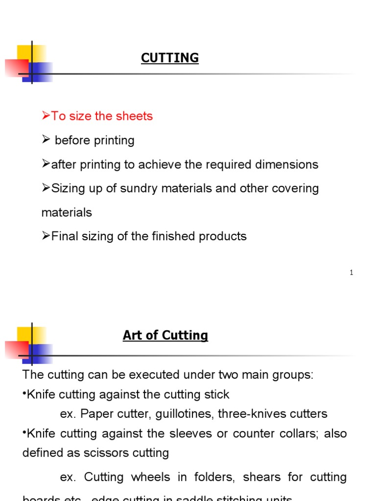 Cutting | PDF | Sheet Metal | Knife