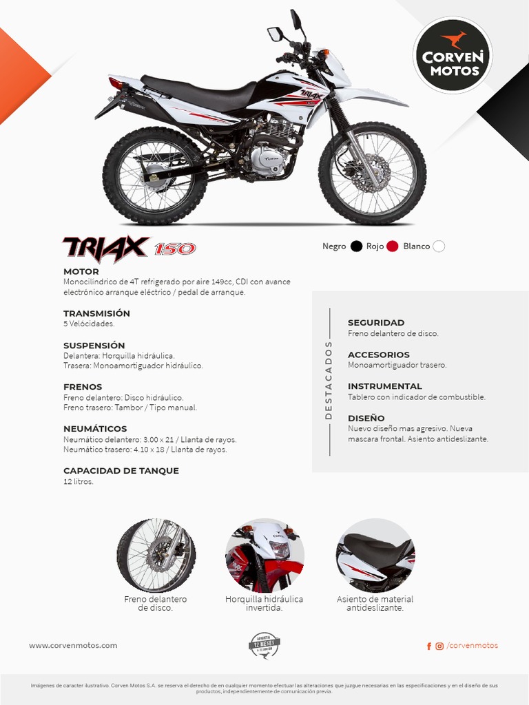 Triax 150 Print | PDF | Motocicleta | Vehículos